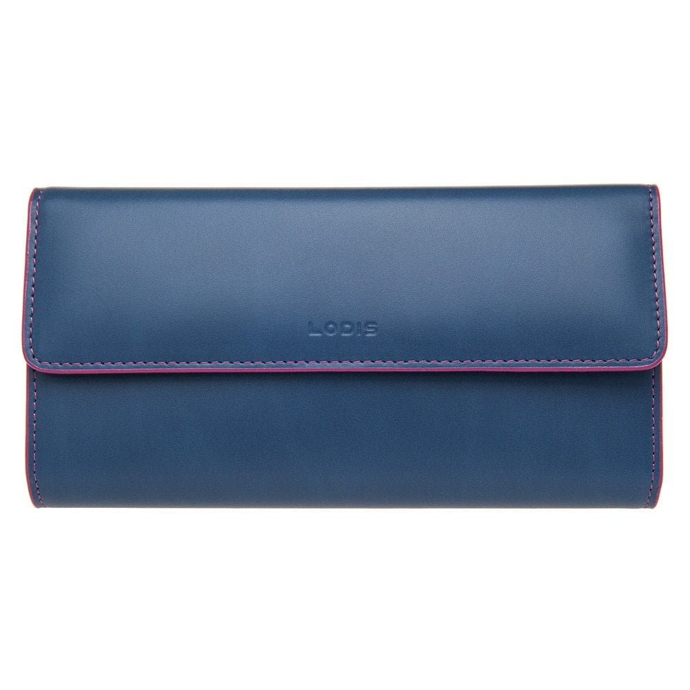 Lodis Audrey Checkbook Clutch Wallet (Indigo/Plum) - Walmart.com