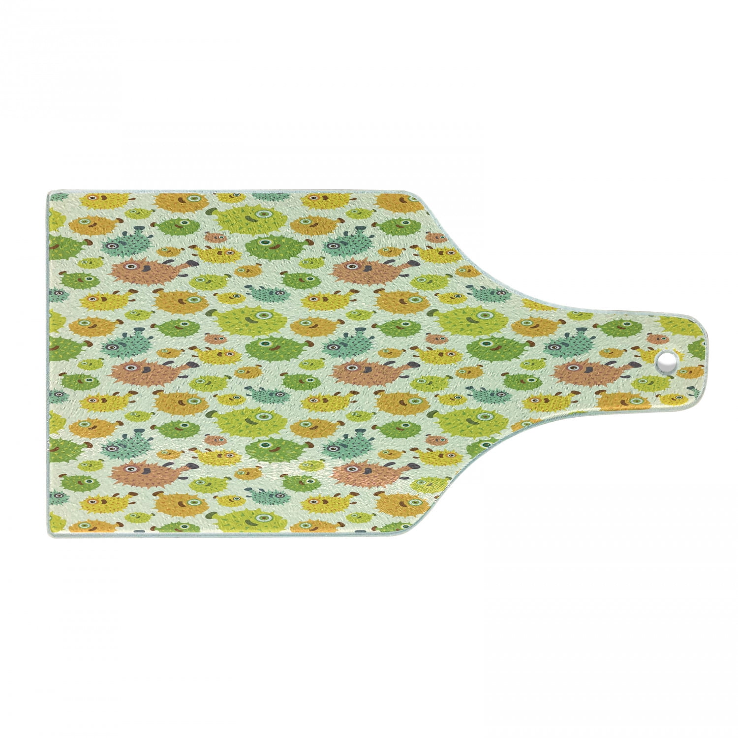 Fish Cutting Board, Funny and Colorful Pufferfish Characters in Cartoon ...