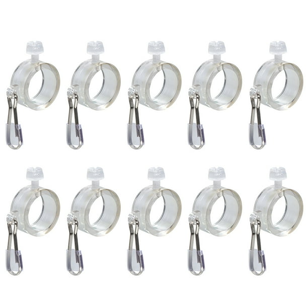 NUOLUX 8 Pcs Flag Fixing Buckles Flag Mounting Rings Flag Pole Clamps ...