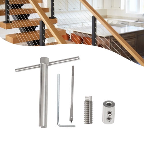 40 Pack Invisible Cable Railing Kit, T316 Stainless Steel 1/8 ...