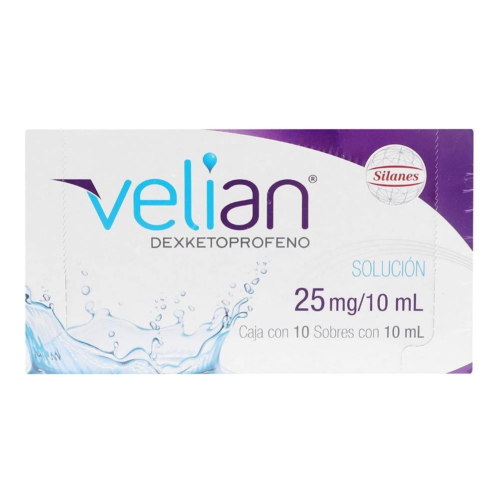 Velian Dexketoprofeno 25 mg solución 10 sobres con 10 ml | Walmart en línea