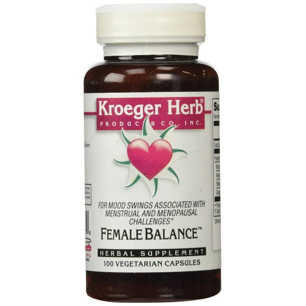 Suplemento Kroeger Herb Female Balance Capsules 100 unidades | Bodega ...