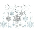 Amscan Snowflake Swirl Decorations Assorted Designs 30 Swirls/Set 2 ...