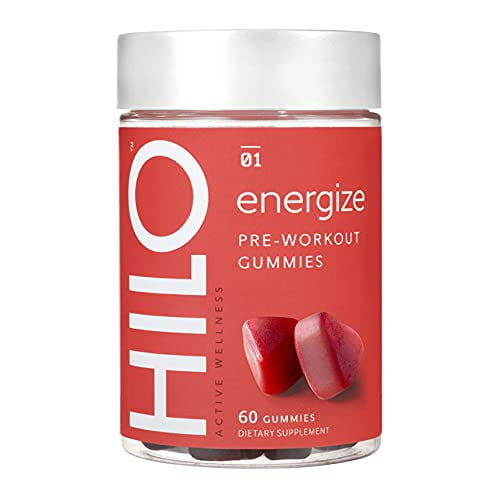 HILO Active Wellness Energize Pre-Workout Gummies, 60 Count