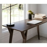 Realspace® Trezza 60"W Writing Desk, Warm Walnut - Walmart.com