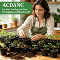 ACDANC 2026 New 24Pcs Nursery Pots Plastic Planter with Drainage Holes ...