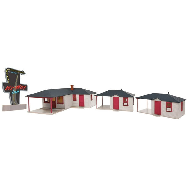 Walthers Cornerstone HO Scale Building/Structure Kit Hi-Way Inn/Motel ...