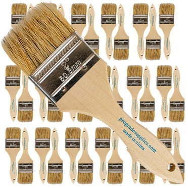 US Art Supply 12 Pack - 3 inch Variety Wood Craft Paintbrush Set for ...