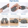 12Pack Upgraded Steel Wool Scrubbers - Premium Stainless Steel Scrubber ...