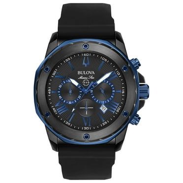 Bulova Men's Classic Chronograph Strap Watch with Black Dial 96B262 ...