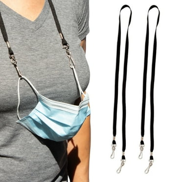 Pen + Gear Face Mask Lanyards, Blue & Black, 4 Count - Walmart.com