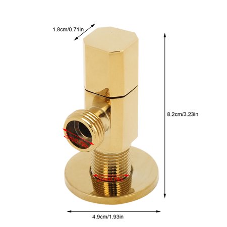 Tap Angle Valve, Wall-Mounted Angle Valve, With Washer Mixer Tap Shower ...