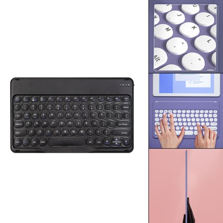 Keyboard Universal Portable Rechargeable with Keys Multi-Device Small ...