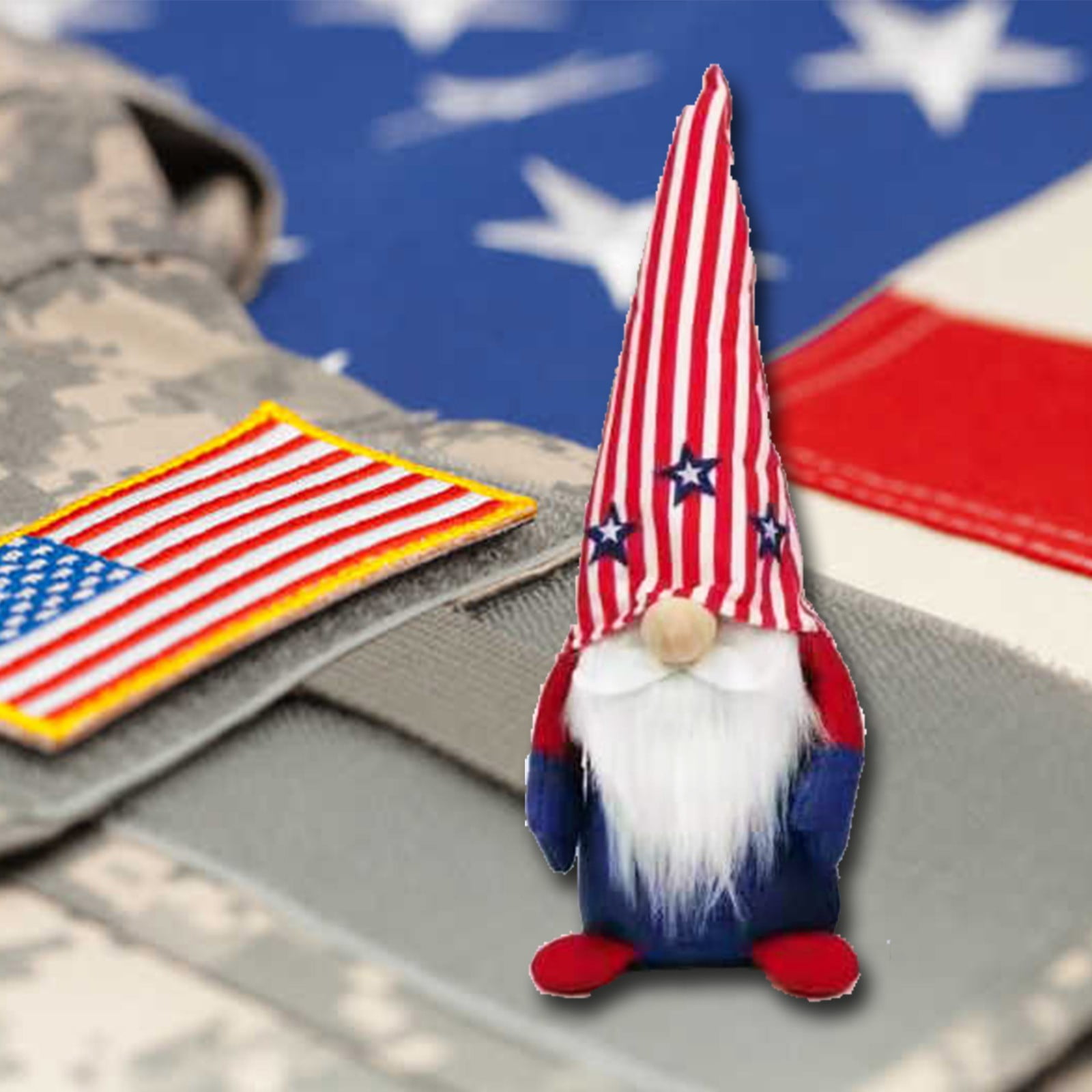 Patriotic Gnome Veteran's Day Gnome Fourth of July Gnome Uncle Sam ...