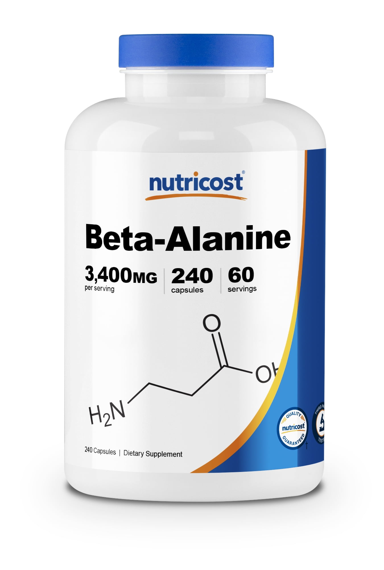 Nutricost Beta-Alanine Capsules 3400mg, 240 Capsules (60 Serv) - Potent ...