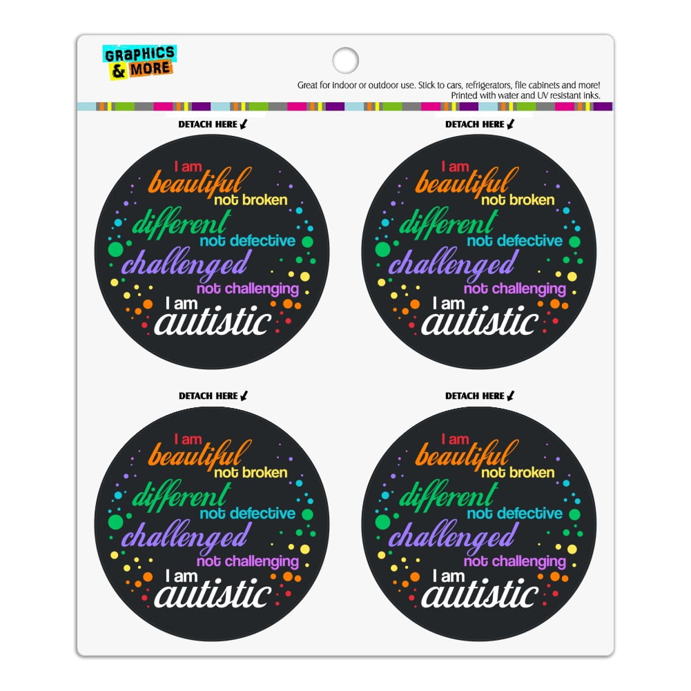 Beautiful Not Broken I Am Autistic Autism Refrigerator Fridge Locker ...