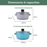 Cinsa 10-Piece Cookware Set, Premium Enamel on Steel Pots with Lids ...