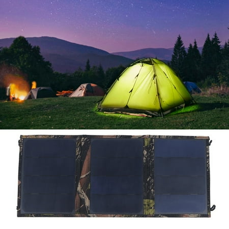 Solar Panel, Foldable Portable Solar Panel, Convenient Hiking Camping ...