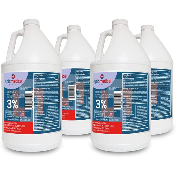 Epic Medical Supply Hydrogen Peroxide First Aid Antiseptic, 3% USP ...