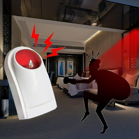 Waterproof Wireless Outdoor Flash Strobe Sound Siren Red Light Alarm ...