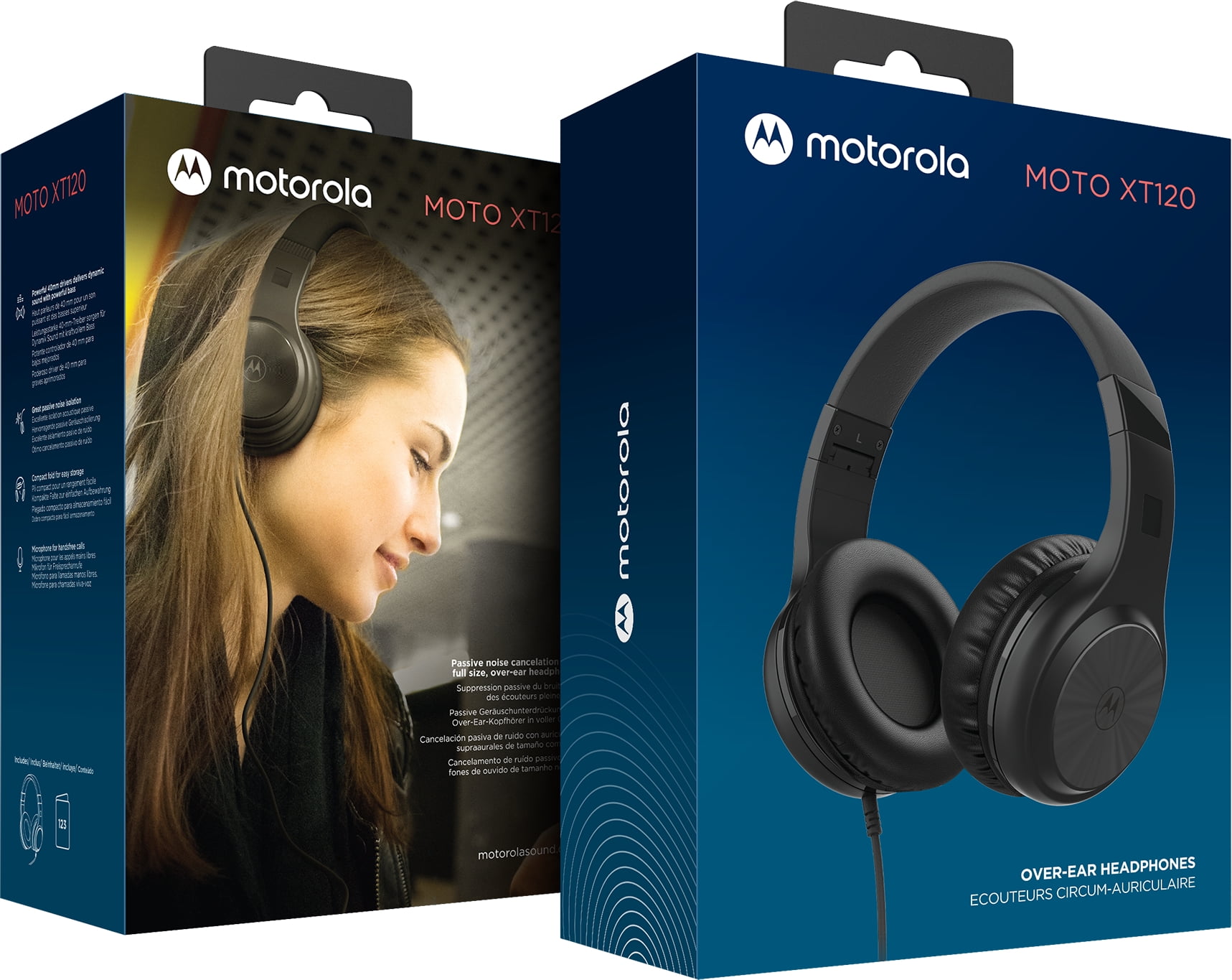 Audífonos Motorola Moto Xt120 Ligeros Negro Nueva Línea 2022 Motorola ...