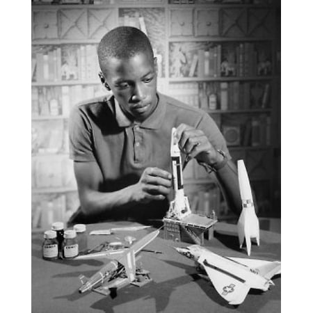Teenage boy making a model rocket, 1964 Poster-18 x 24- | Walmart Canada