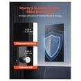 Wall Safe, Hidden In-Wall Safe with Password & Key Lock, 3-Tier Steel ...