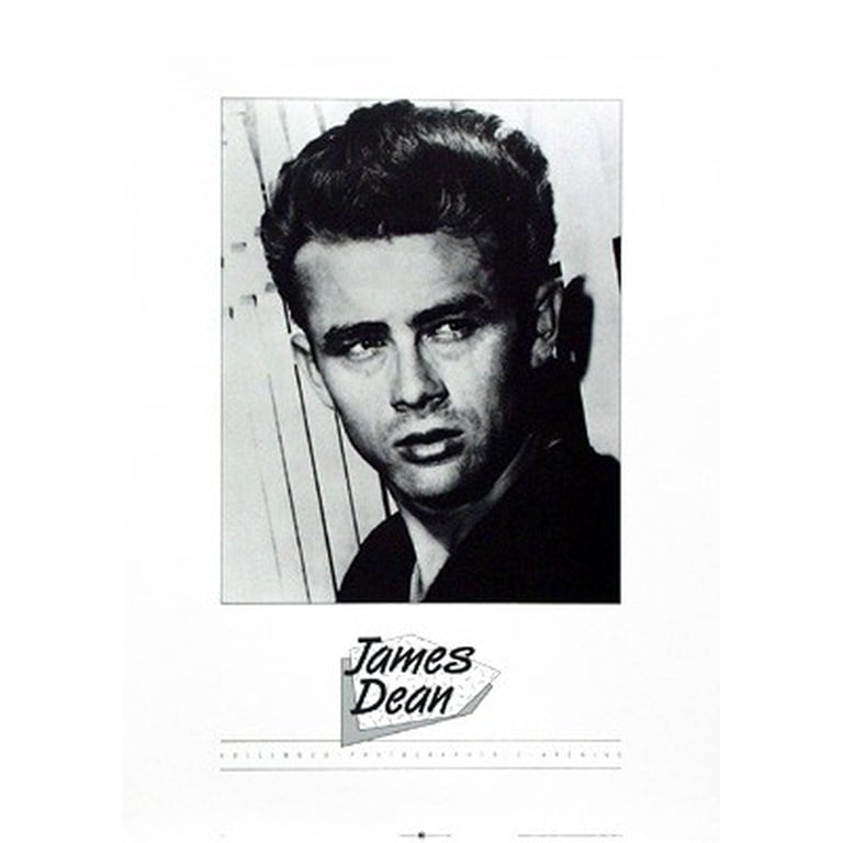 James Dean Black And White Poster
