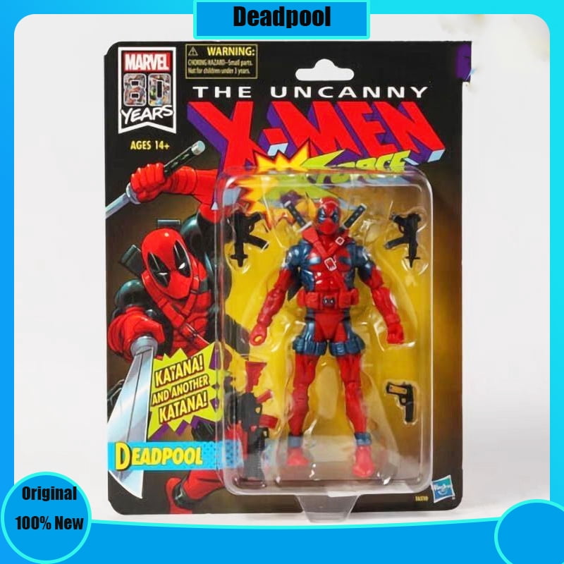 Figuras de acción originales de Marvel Legends, Deadpool 80 aniversario ...