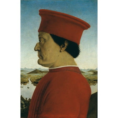 He Duke And Duchess Of Urbino And Triumphs (Portrait Of Battista Sforza ...