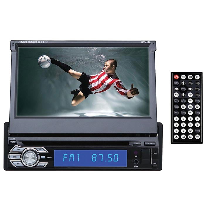 Dashyu 7" Indash Flip Out DVD Receiver Bluetooth Detach Face Aux input ...