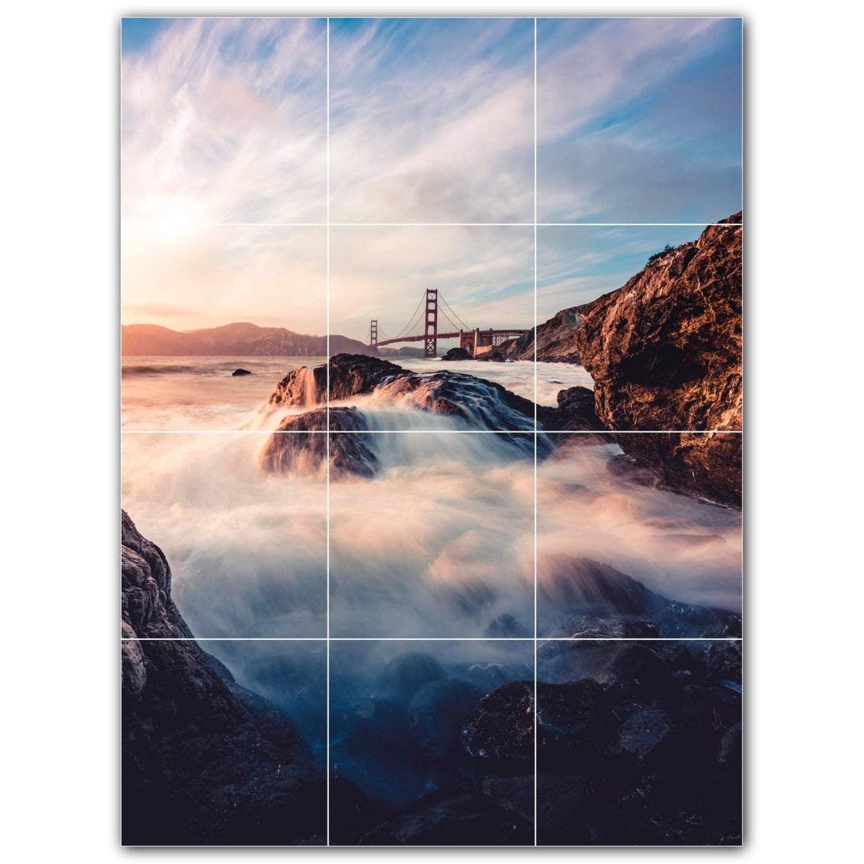 Picture-Tiles.com: Bridge Ceramic Tile Wall Mural WAL500260-34M. 18"W x ...