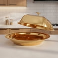 Lazsy Gold Stainless Steel Food Dome Rust Resistant Food Dome Cover ...