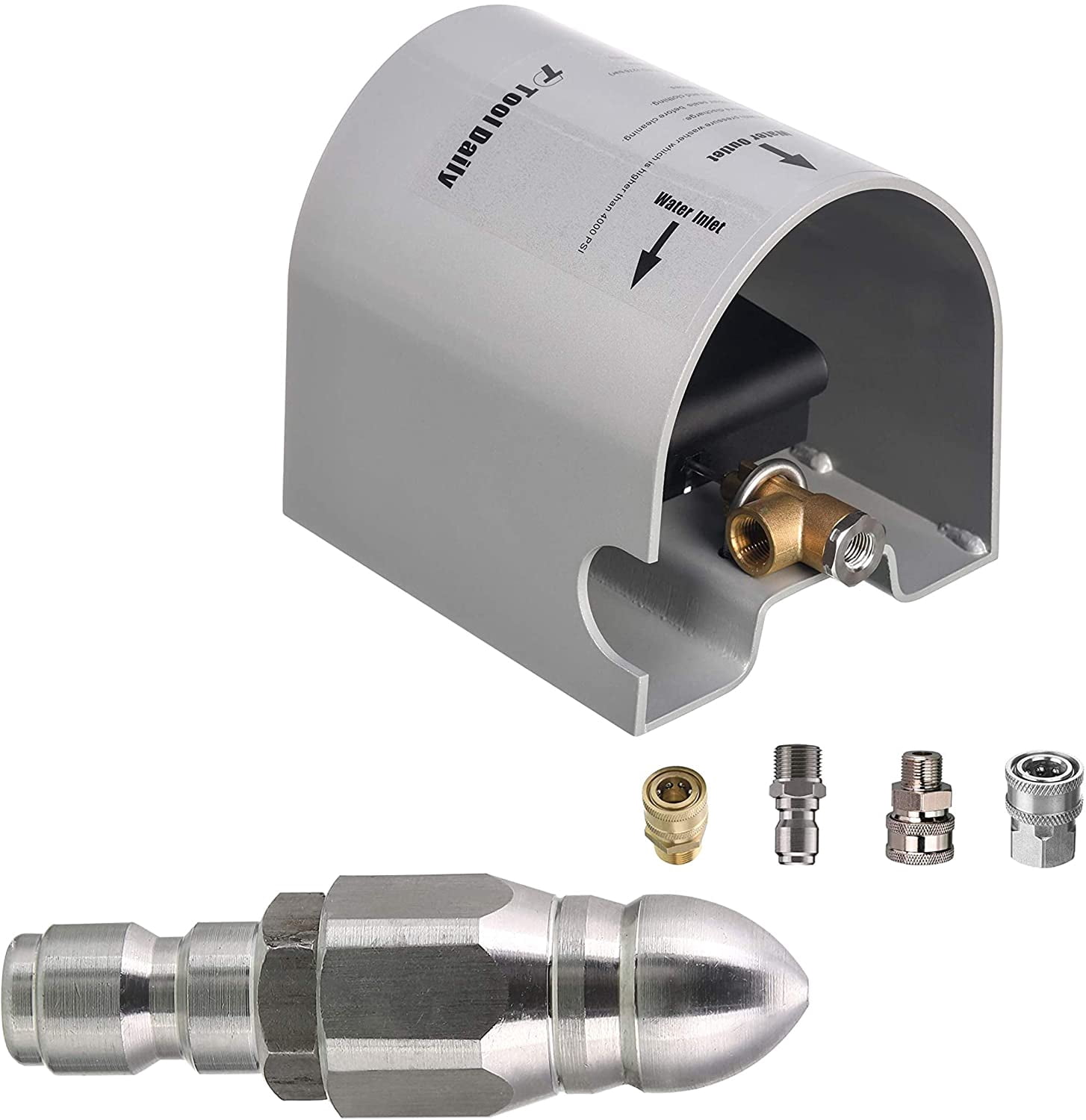 Pressure Washer Sewer Jetter Nozzle, Foot Valve for Sewer Jetter Kit ...