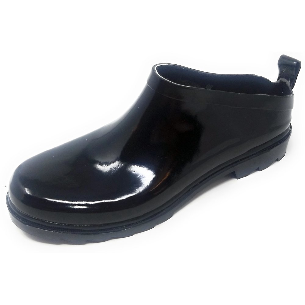 Forever Young - Women's Black Rubber Waterproof Rain Mules / Garden ...