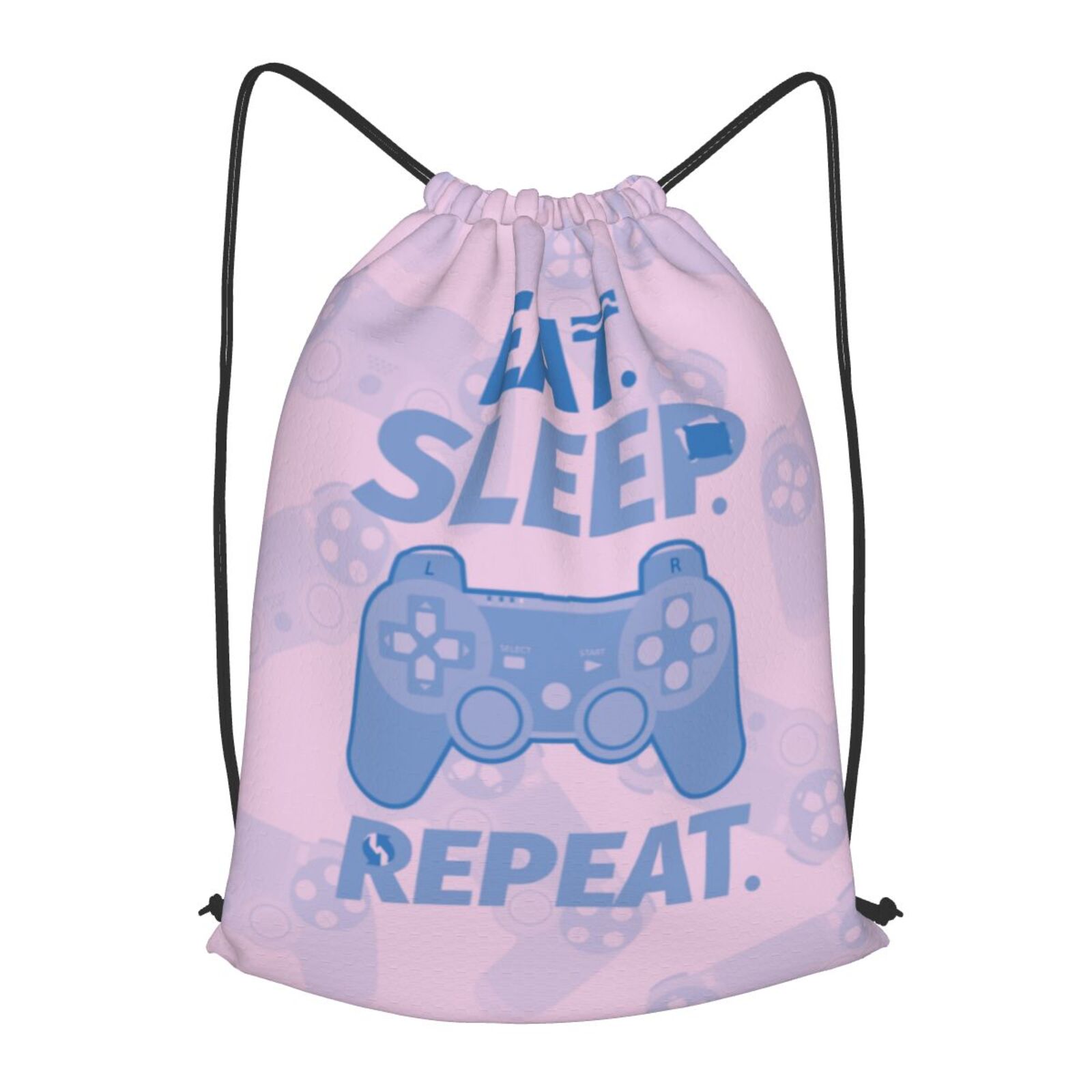 XMXT Waterproof Gym Bag, Game Repeat Cartoon Print Pink Drawstring ...