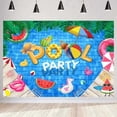 chencehns Summer Pool Party Background Swimming Theme Birthday Party ...