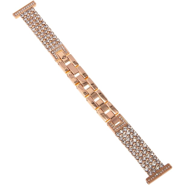 AVEKI Four Row Diamond Strap Watches Stainless Steel Watch Band ...