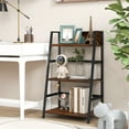 Costway 3-Tier Metal Ladder Bookshelf Industrial Storage Rack ...
