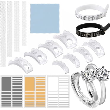 8 Sheets/ 152 Pieces Invisible Ring Sizer Adjuster Ring Spacer Ring ...
