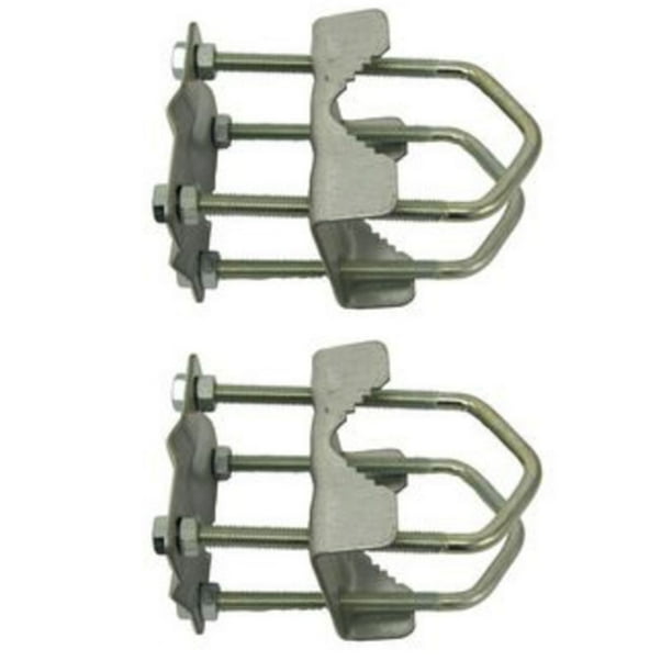 2 Pack Two Masts up to 2", Antenna Pole Mount Bracket CB Ham TV Shelley ...