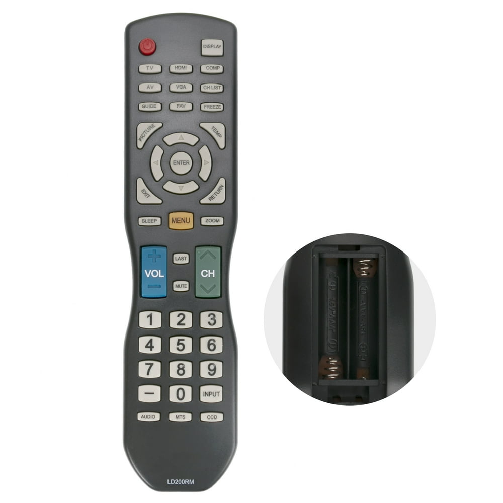 New LD200RM TV Remote Control fit for APEX TV LD3288M LD4077 LE4077M ...