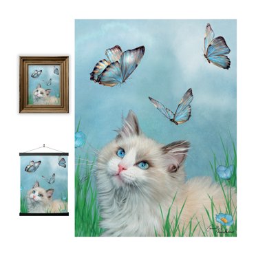 Cosmic Kittens Floating Outer Space by Vincent Hie Fantasy Cat Poster ...