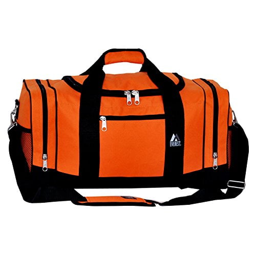 Click here for Everest Sporty Crossover Duffel Bag  Orange  One S... prices