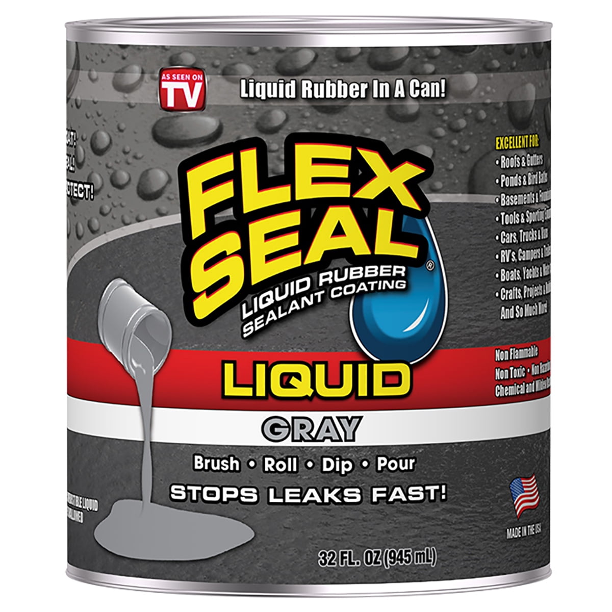 FLEX SEAL LIQUID - 32 OZ. GRAY - Walmart.com