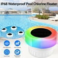 Pool Chlorine Floater with Solar Light, Fits 1" and 3" Tablets ...