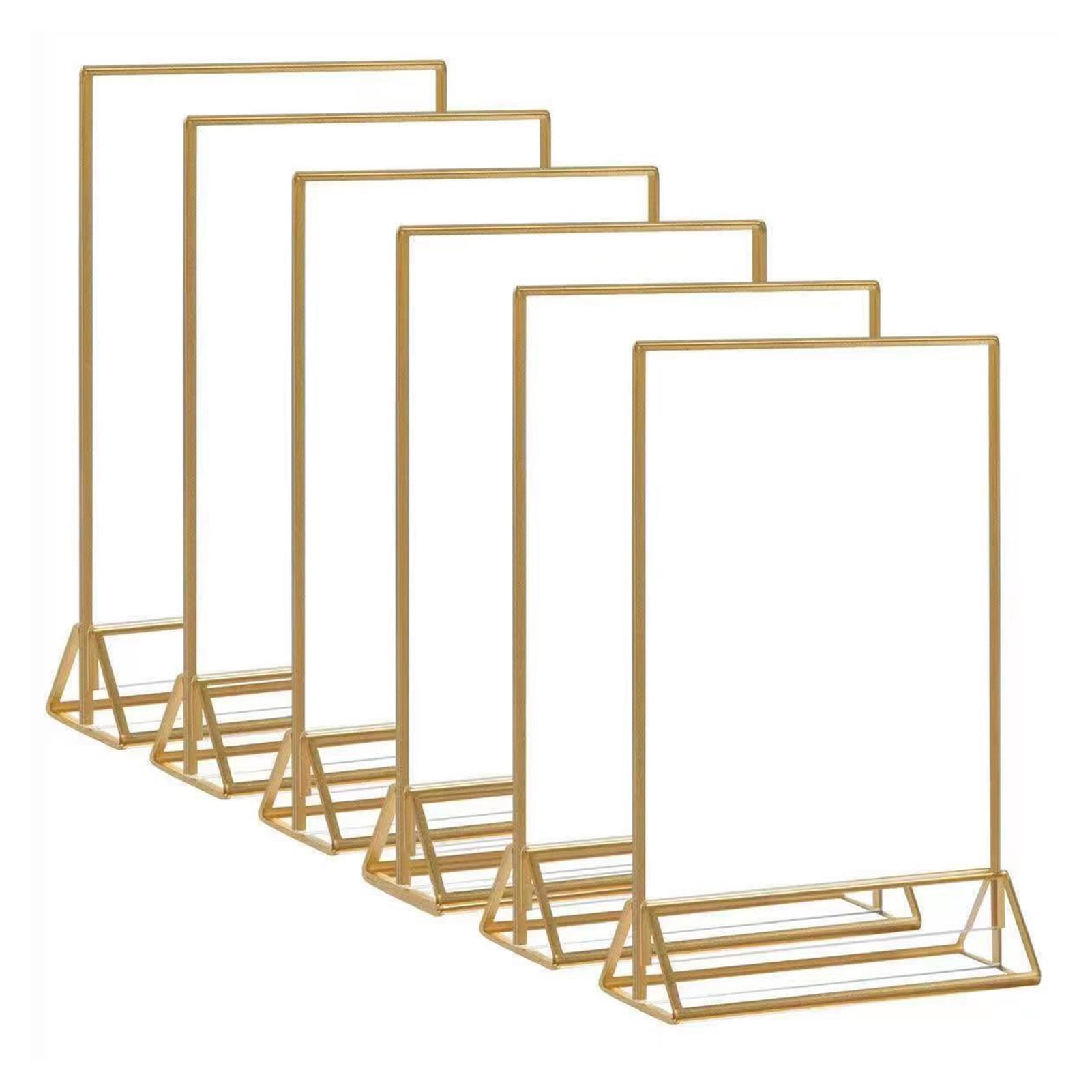 Click here for Musbetu Acrylic Sign Holder Double Sided Gold Pict... prices