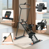 GIKPAL Folding Stair Stepper Machine, Adjustable Handlebar and Pedals ...