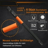 10pcs H4 Hex Driver Set, 1/4 Inch Hex Bits Set, 100mm Magnetic Hex ...