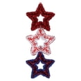 Tinsel Star Dangler Hanging Decoration, Red/White/Blue, 22", Patriotic ...